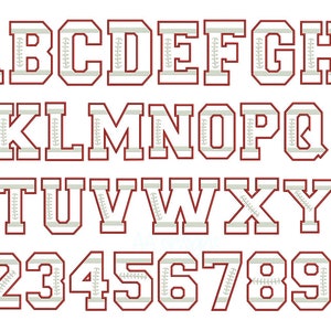 New Football Applique Embroidery Font. Machine Embroidery Football ...