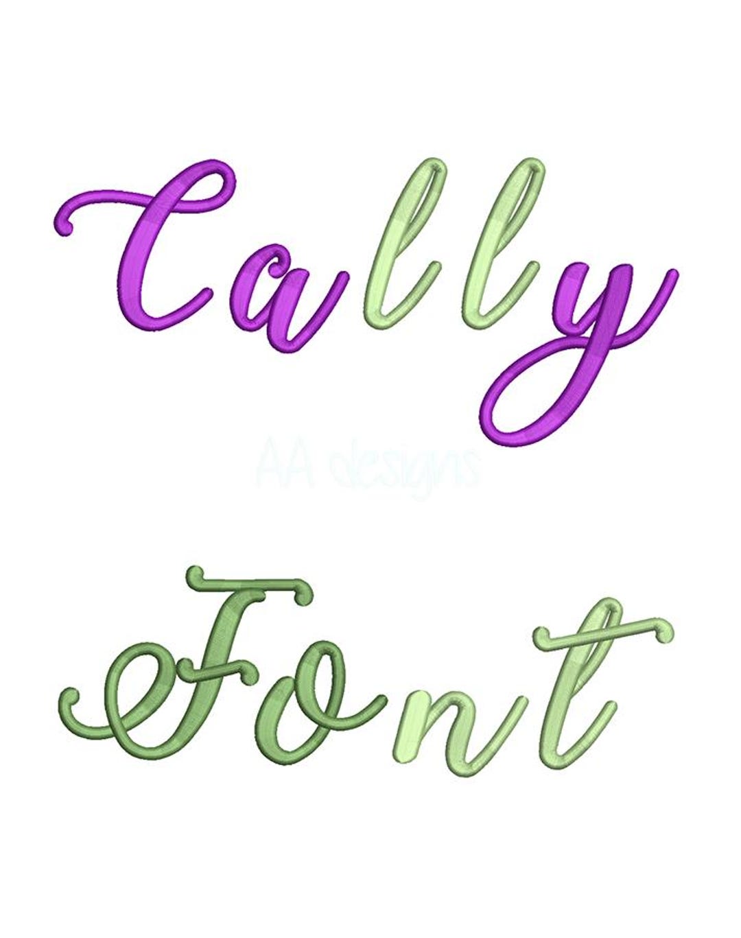 Cally 3D Puff Embroidery Font. Machine Embroidery Alphabet With 3d Foam ...