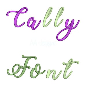 Cally 3D Puff Embroidery Font. Machine Embroidery Alphabet With 3d Foam ...