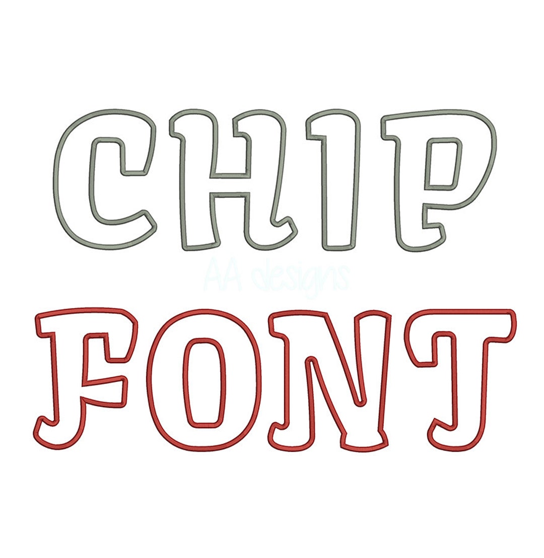 Chip Applique Embroidery Font. Applique Alphabet for Embroidery. BX ...
