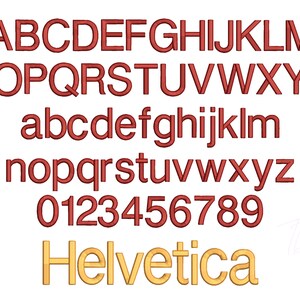 Helvetica 3D Puff Embroidery Font. Helvetica 3D Puff Foam Alphabet for ...