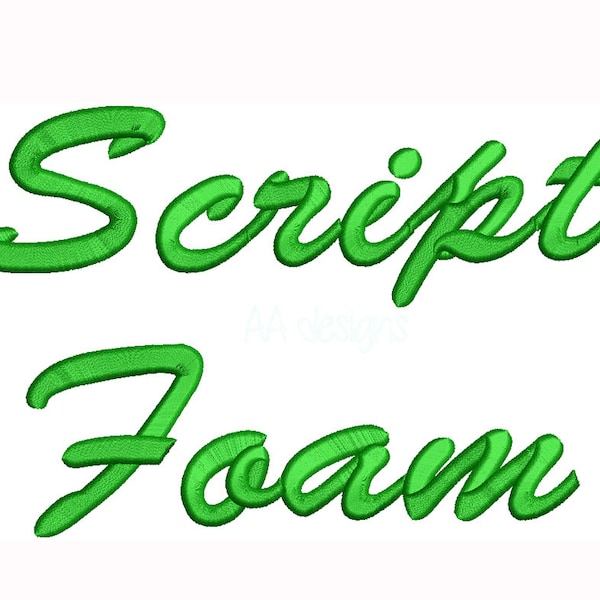 Script Embroidery Font - Etsy