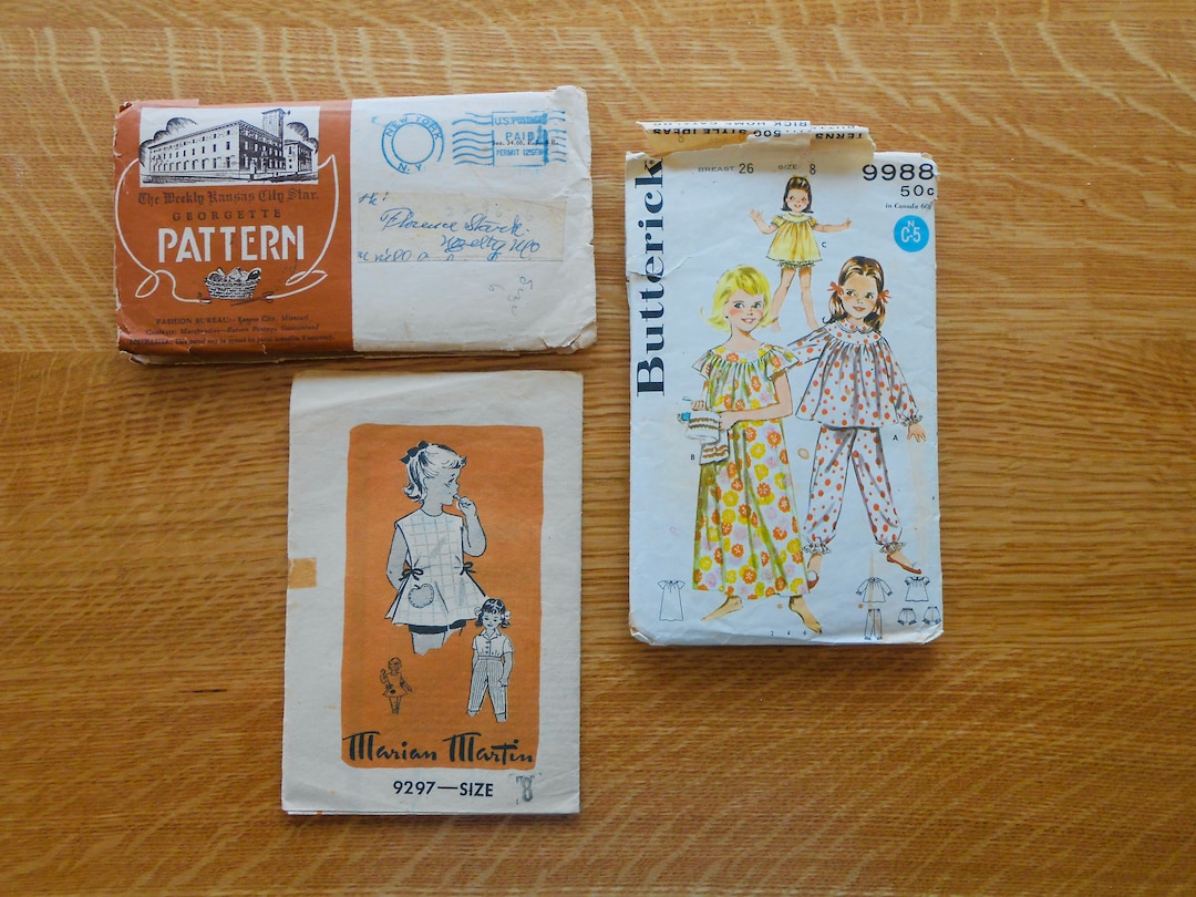 Vintage Misfit Girls Sewing Patterns - Etsy
