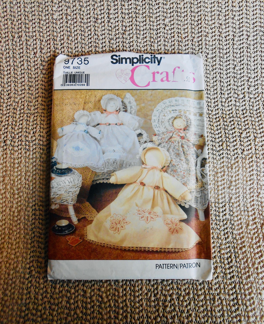 Vintage 1990 Simplicity Craft Heirloom Dolls and Clothes 9735, Uncut ...