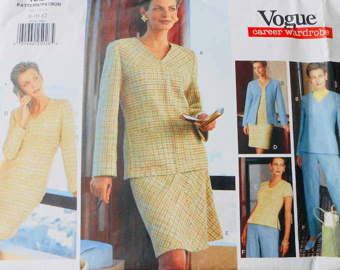 Vintage 1997 Uncut Vogue Attitudes Lauren Sara Sewing Pattern 2071 ...