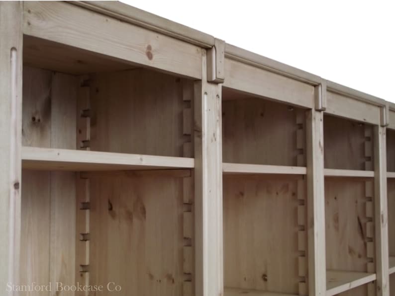 Solid Wood 7ft X 7ft Bookcase heavy Duty - Etsy