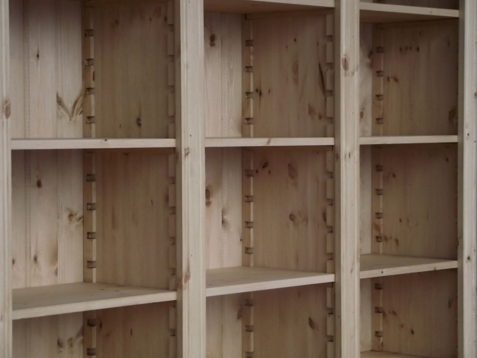 Solid Wood 7ft x 7ft Bookcase Heavy Duty | Etsy