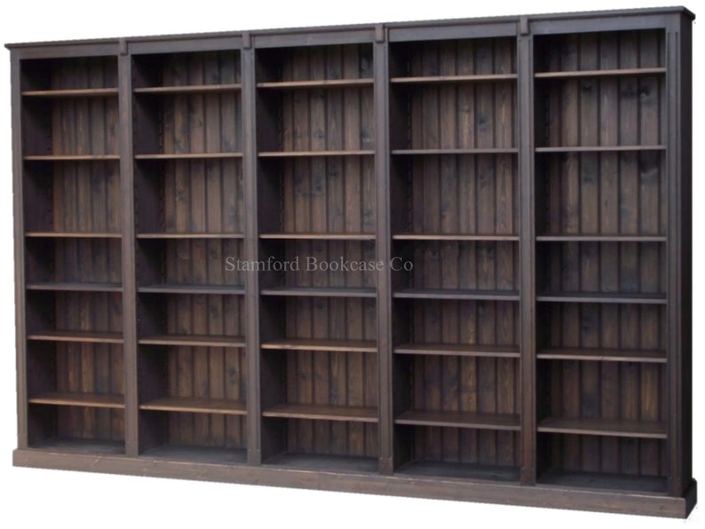 Solid Wood 7ft X 11ft Bookcase heavy Duty - Etsy