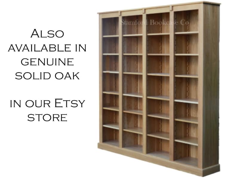 Solid Wood 7ft X 7ft Bookcase heavy Duty - Etsy