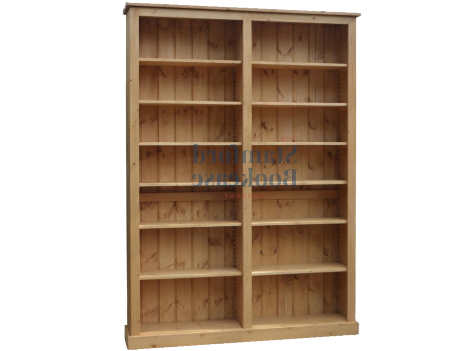 Tall Solid Wood Bookcase 7ft X 5ft Adjustable Display - Etsy