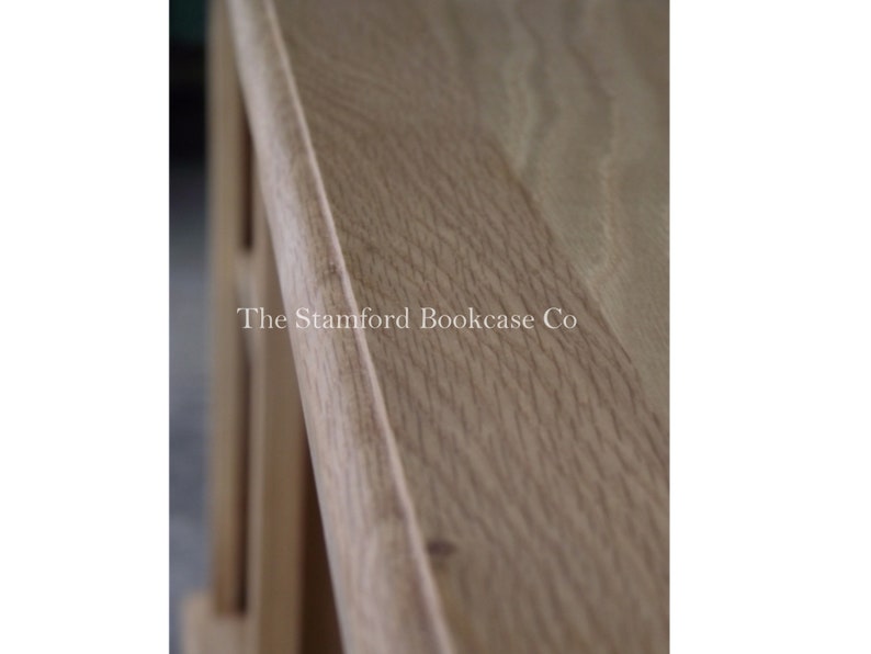 Genuine 100% Solid Oak, 2ft 6" X 6ft Low Split Bookcase, Adjustable ...