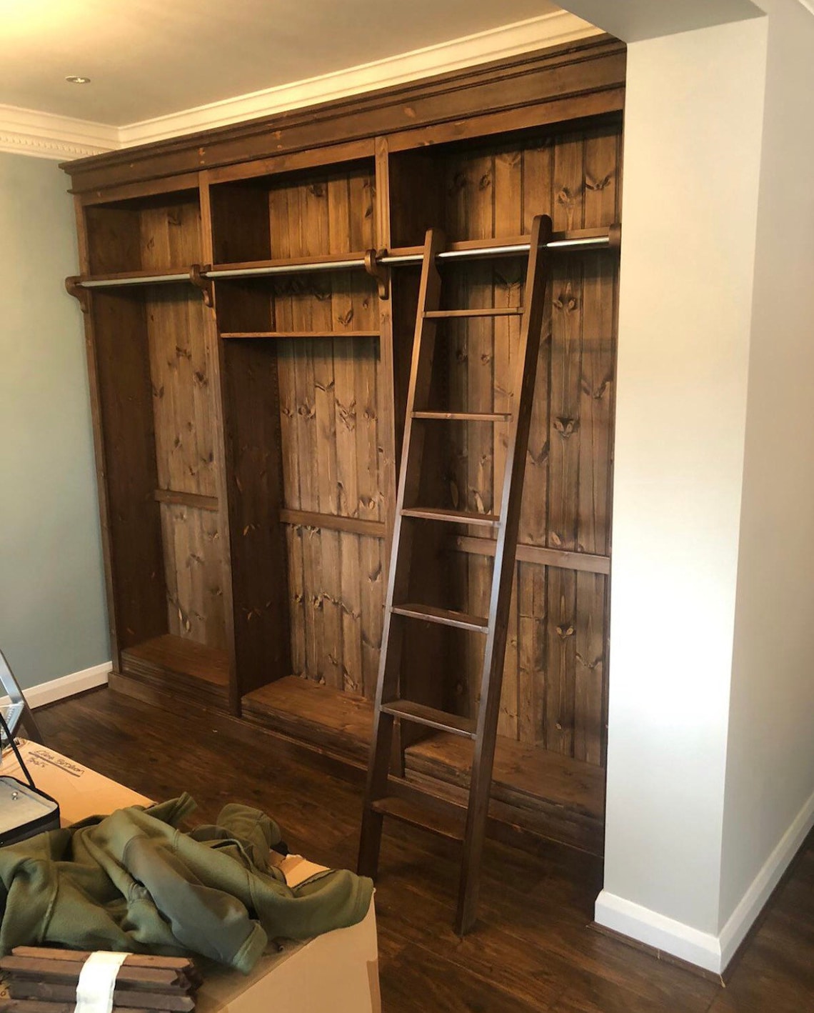 Solid Pine 8ft Tall Bookcase Adjustable Display Triple - Etsy UK