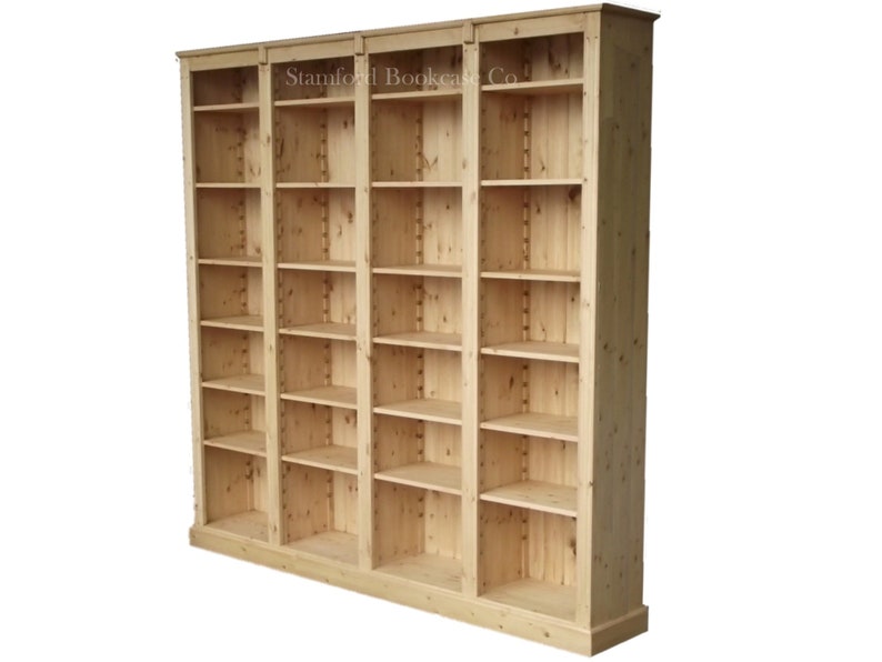 Solid Wood 7ft X 7ft Bookcase heavy Duty - Etsy