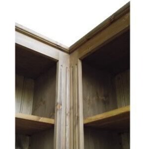 Solid Wood 8ft Tall 3 Bay Library Corner Bookcase with Doors | Etsy