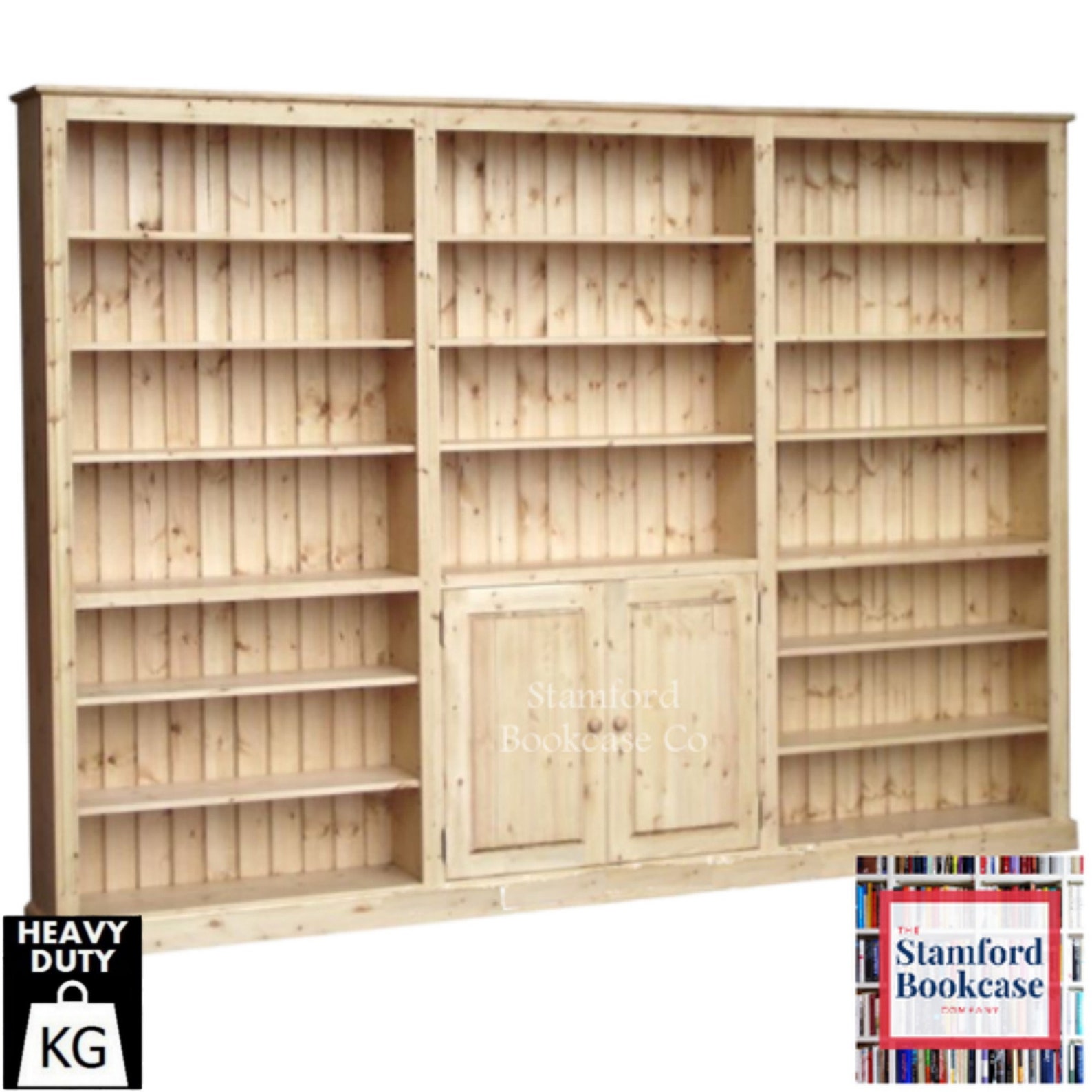 100% Solid Wood 7ft X 9ft Adjustable Multi Display Library - Etsy