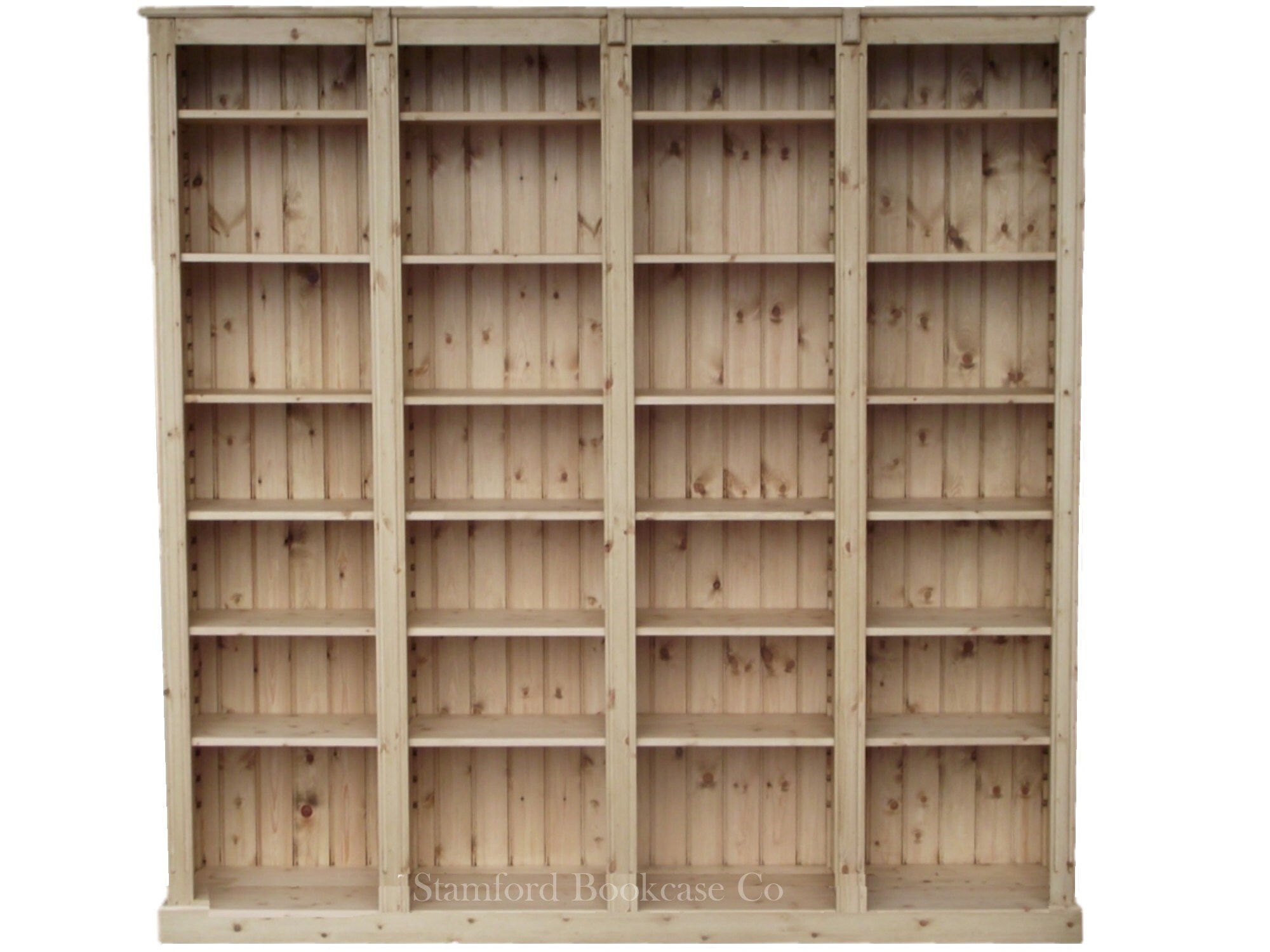 Solid Wood 7ft x 7ft Bookcase Heavy Duty | Etsy