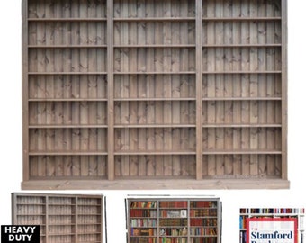 100% Solid Wood 7ft X 9ft Adjustable Multi Display Library - Etsy