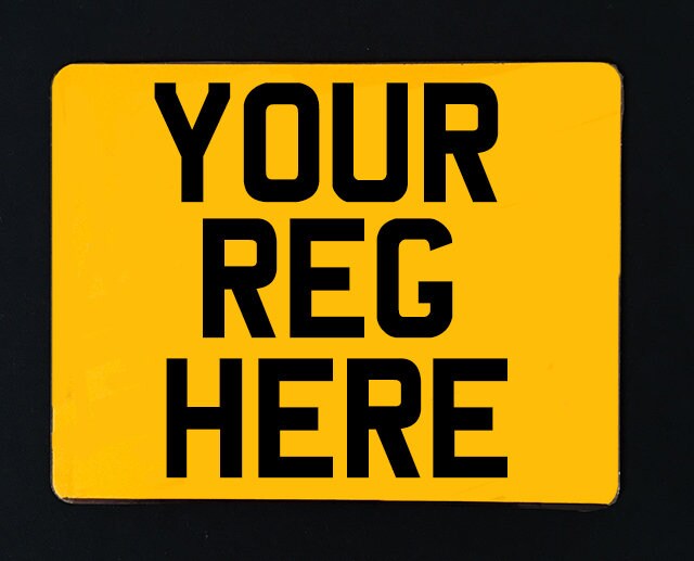 Show / Number Plates for Motorcycles Cars Vans Caravans Trailers or ...