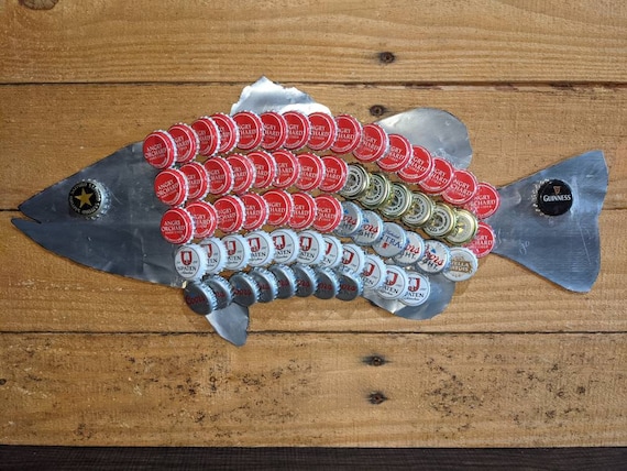 Fish Bottle Cap Art - Etsy