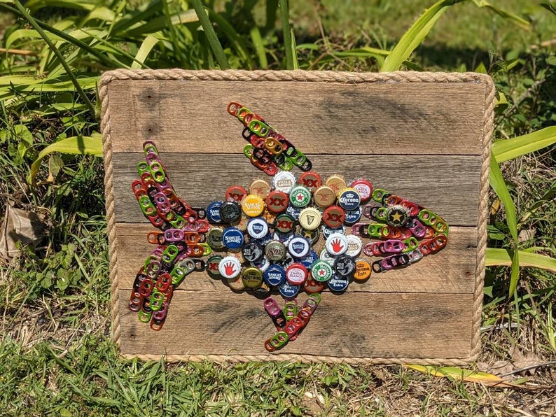 Bottle Cap and Pull Tab Fish - Etsy