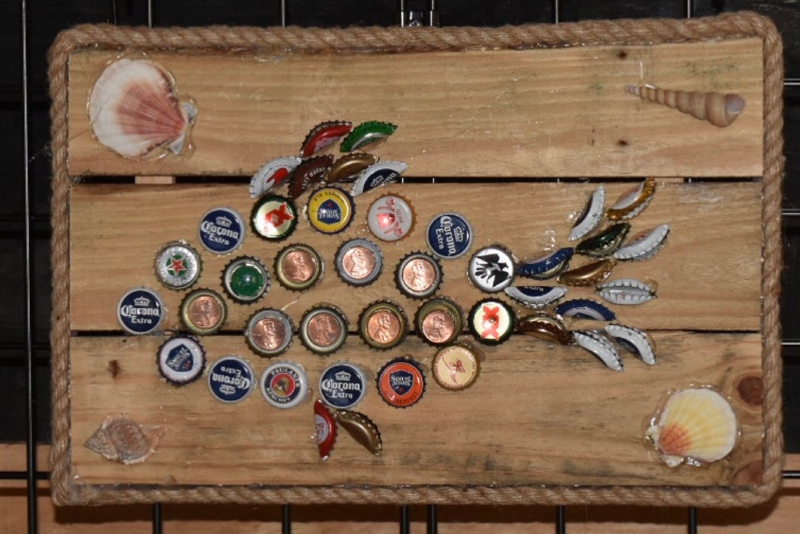 Fish Bottle Cap Art - Etsy