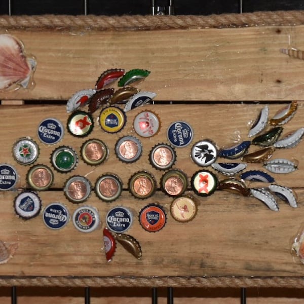 Bottlecap Fish - Etsy