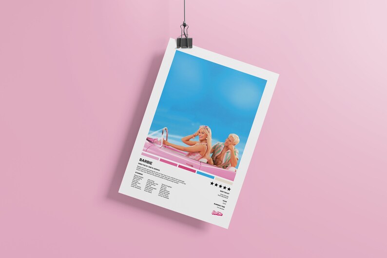 Barbie Movie 2023 Barbie Movie Poster Margot Robbie Ryan Gosling ...