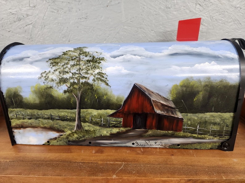 Hand Painted Mailbox - Etsy