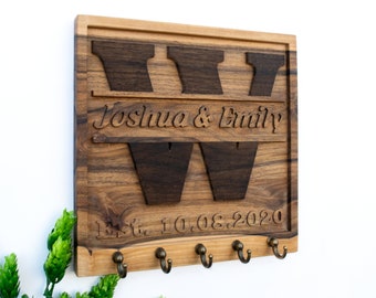 Wall Key Holder, Custom Key Holder for Wall, Wall Hooks for Keys ...