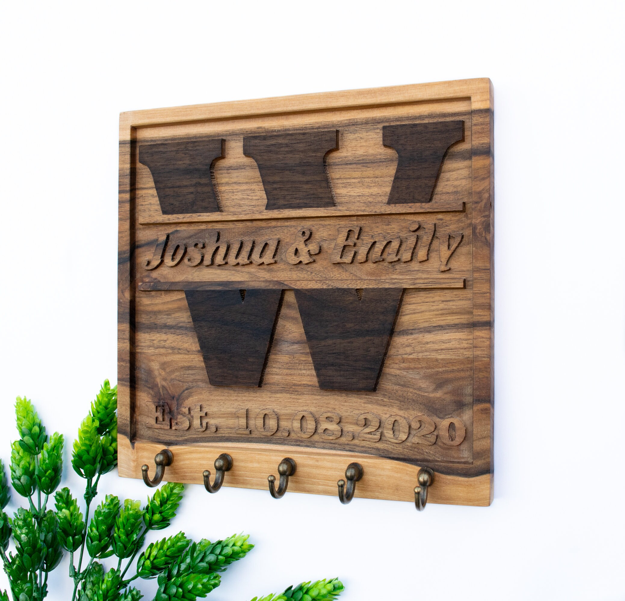 Key Hooks for Wall, Custom Key Holder, Personalized Key Holder, Wall ...