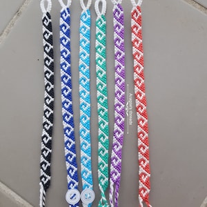 Greek Wave Cotton Friendship Bracelet - Etsy