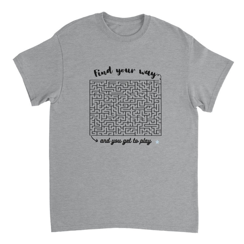 Maze Game Shirt for Dad Fathers Day Gift, Men Maze Tshirt, Working Maze ...