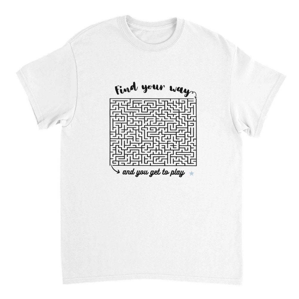 Maze Game Shirt for Dad Fathers Day Gift, Men Maze Tshirt, Working Maze ...