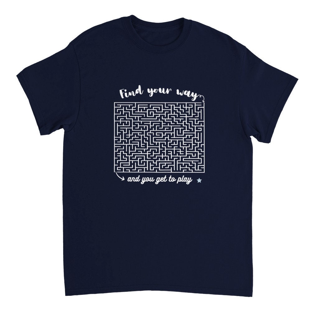 Maze Game Shirt for Dad Fathers Day Gift, Men Maze Tshirt, Working Maze ...