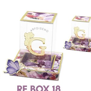 RF BOX 18 - Acetate Box Template - Template SVG Box-does Not Include ...