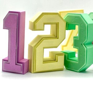 3D NUMBER PAPERCRAFT - Etsy