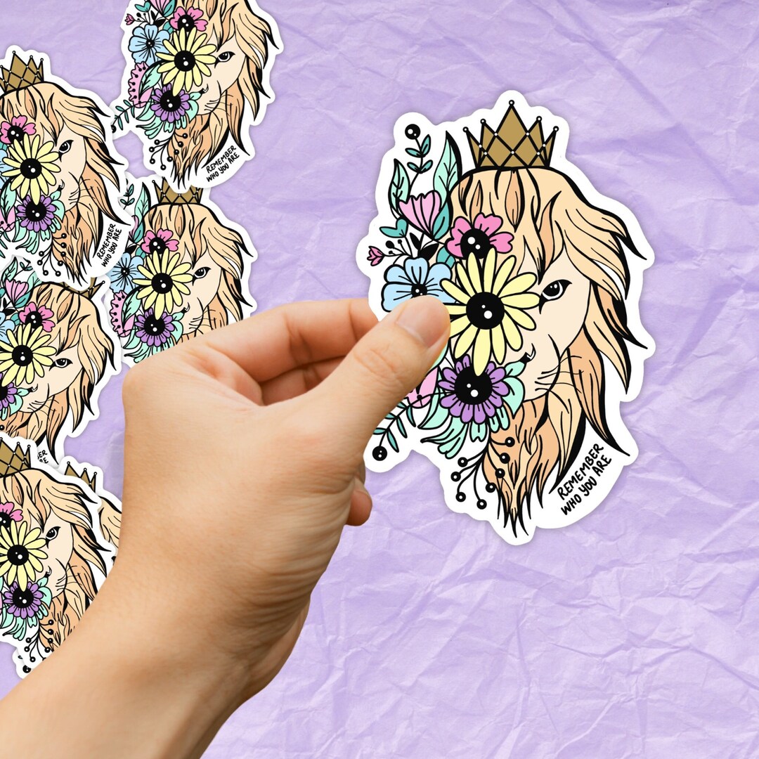 Lion Stiker Motivational Stiker Stiker Phrase Stikers Remember Who You ...