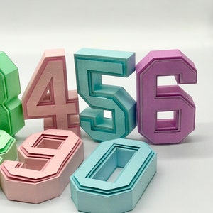 3D NUMBER PAPERCRAFT - Etsy