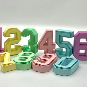 3D NUMBER PAPERCRAFT - Etsy