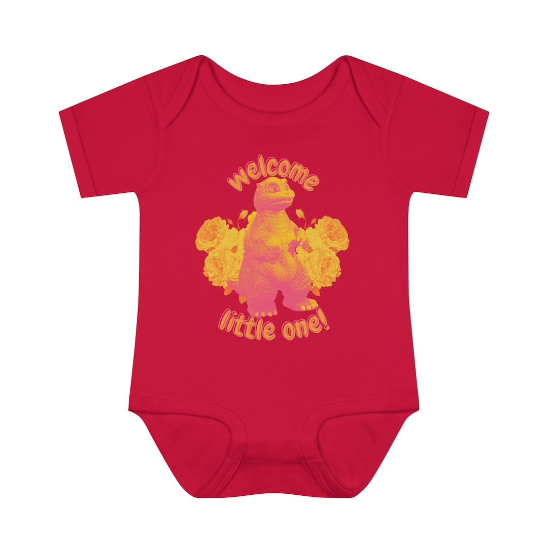 Welcome Little Godzilla Welcome Little One Baby Onesie - Etsy