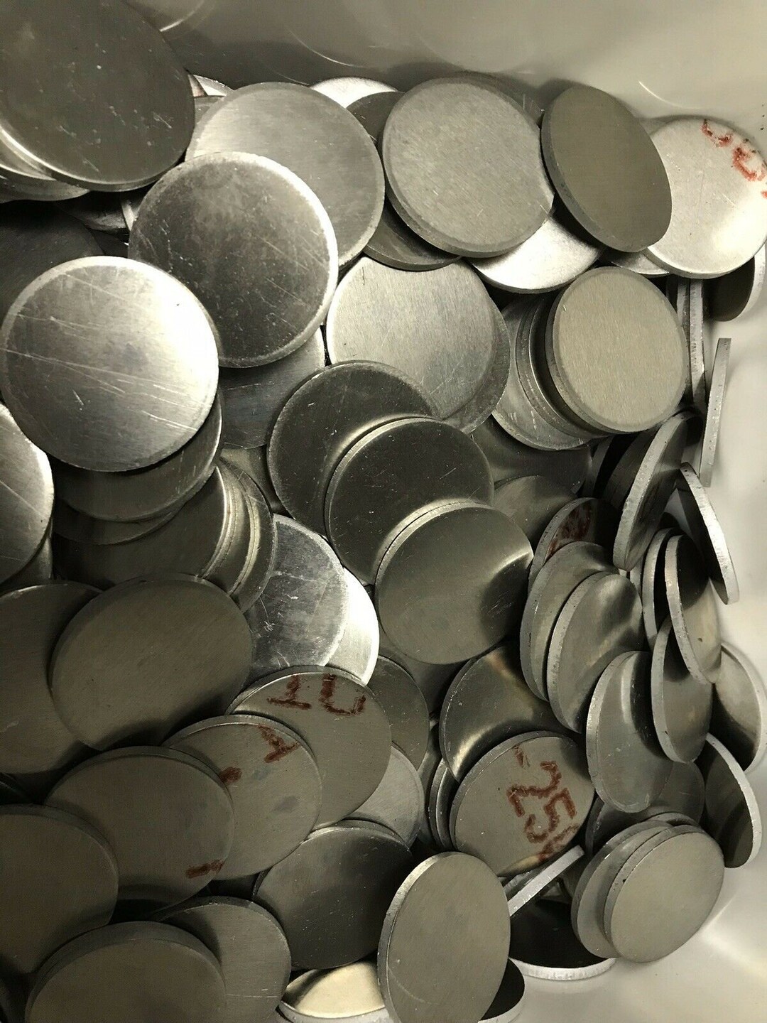 100 Flat Aluminum Round Disks - Etsy