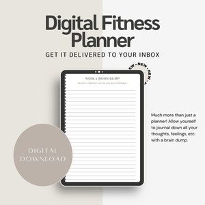 Self Care Custom Fitness Digital Wellness Planner, Digital Workout ...