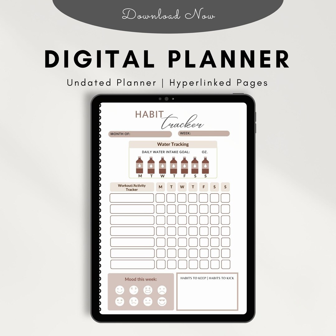 Self Care Custom Fitness Digital Wellness Planner, Digital Workout ...