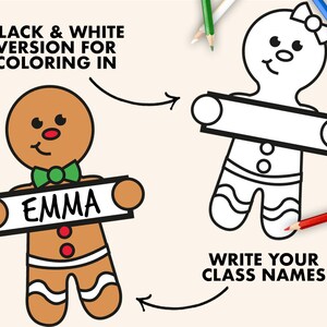 Gingerbread Christmas Bulletin Board Kit || December Bulletin Boards ...