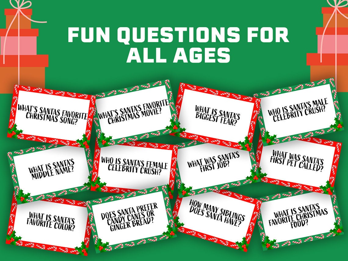 What Did Santa Say Christmas Party Game Printable - Etsy