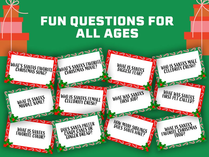 What Did Santa Say Christmas Party Game Printable - Etsy