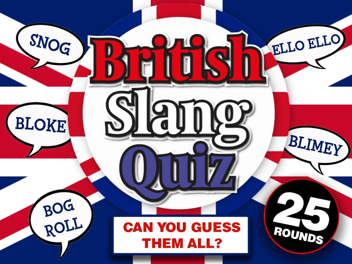 British Slang Quiz Family Powerpoint Party Game Family Quiz - Etsy UK