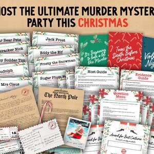Who Killed Santa? Christmas Murder Mystery Game || Holiday Murder ...