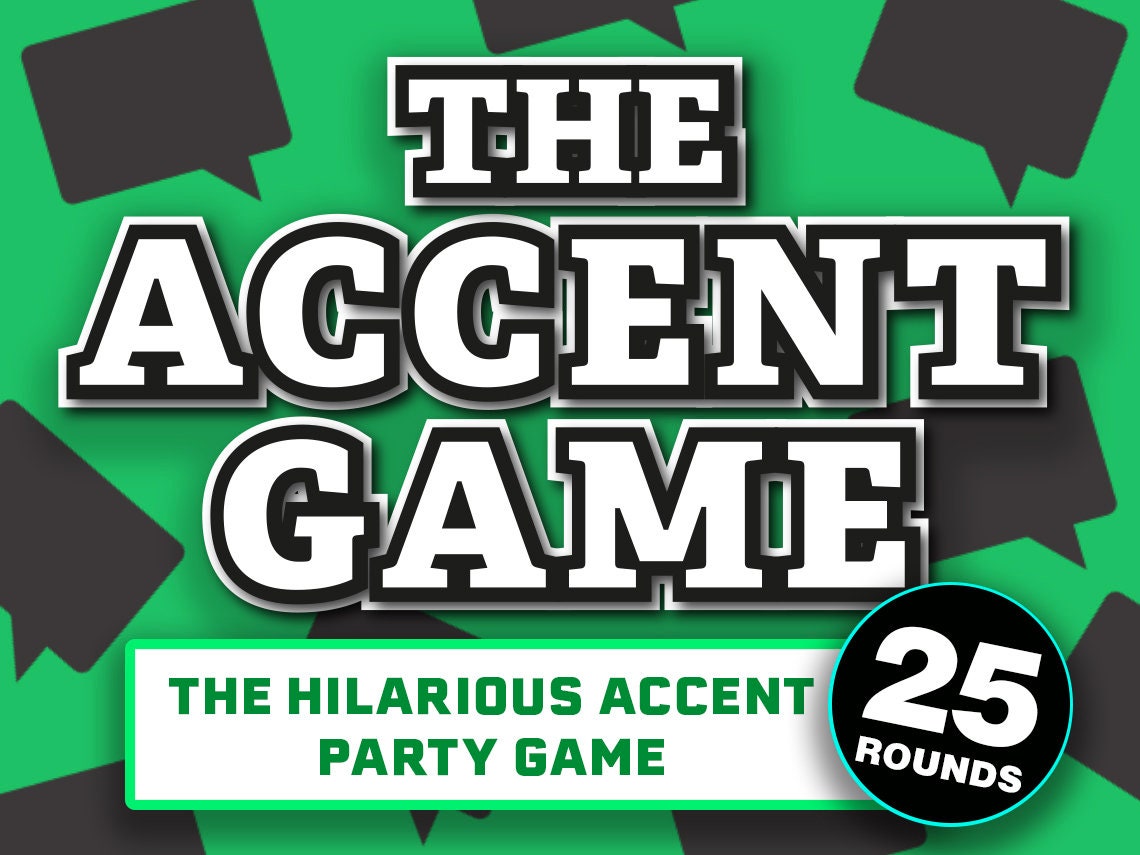 The Accent Game Virtual Party Game Powerpoint Games for - Etsy UK