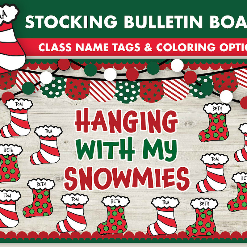 Christmas Bulletin Board Kit - Etsy